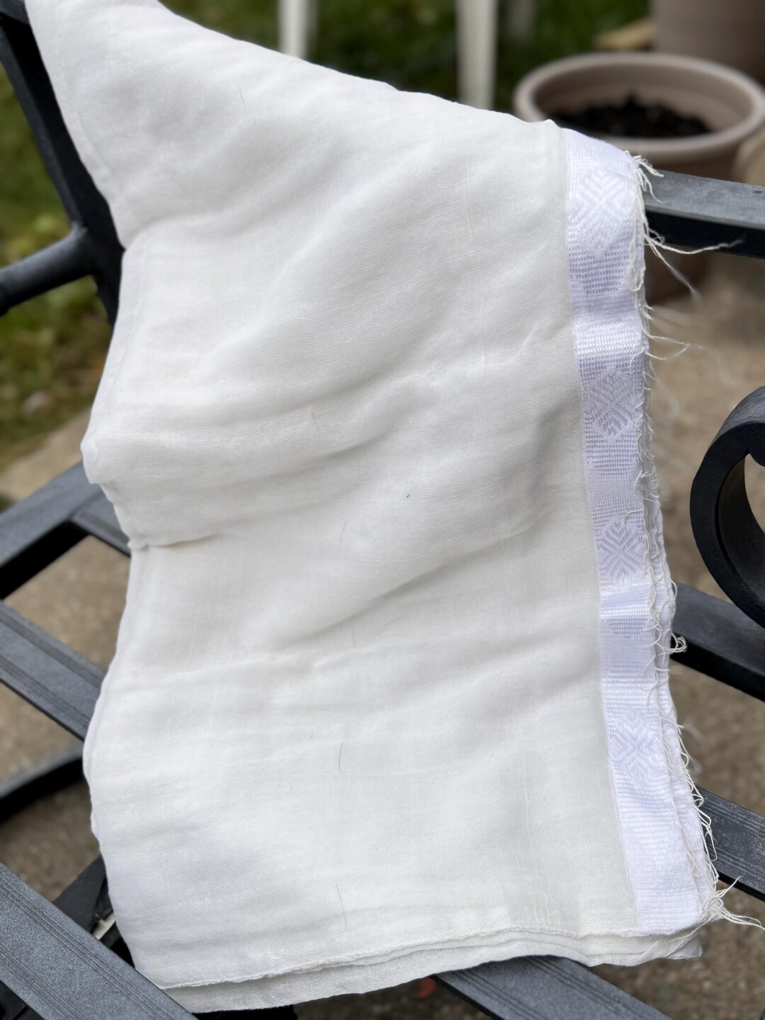 Handwoven Ethiopian Cotton Scarf: Traditional Religious Shawl - Etsy