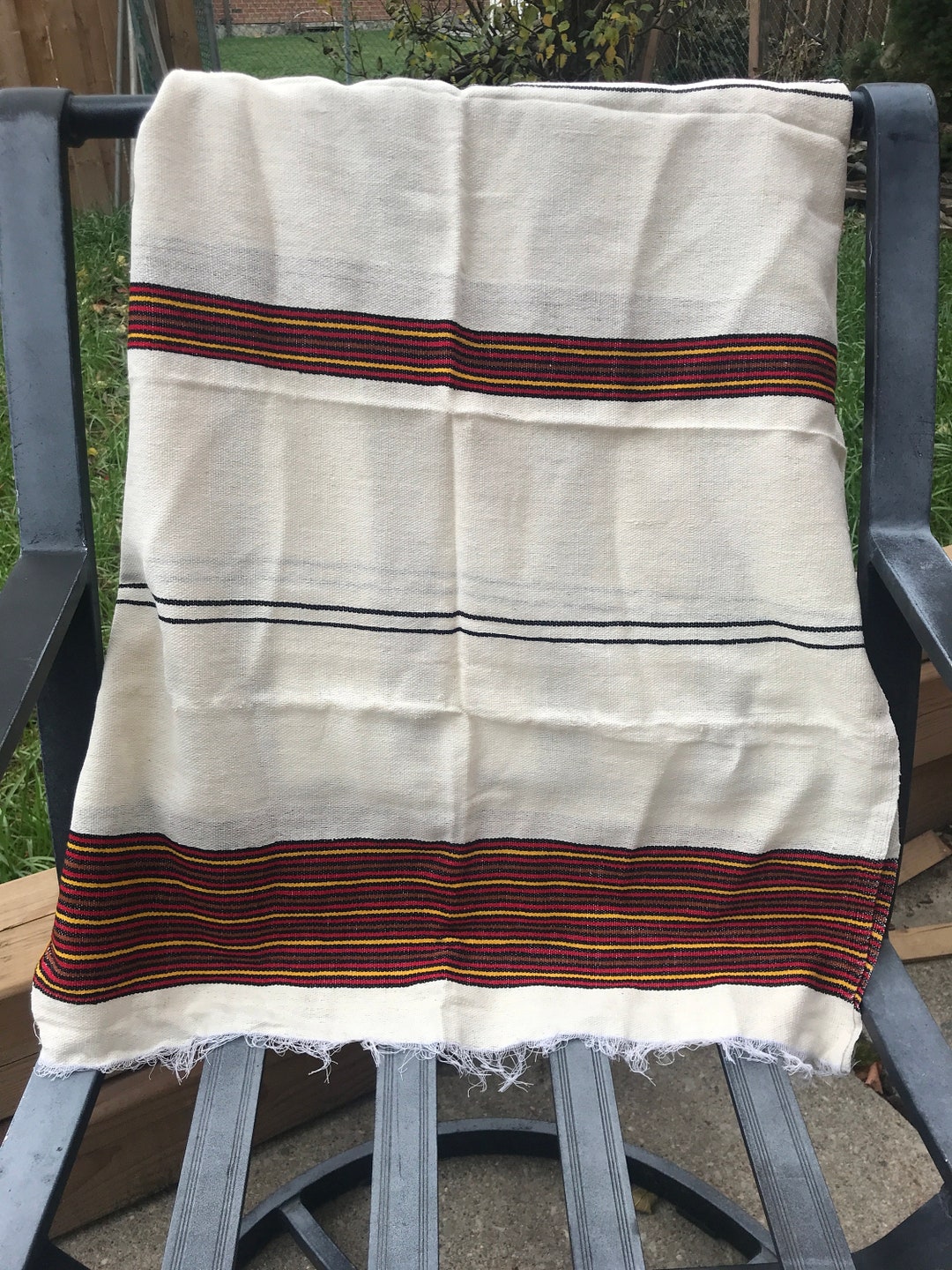Ethiopian/ Rasta Harmony Colour Stripe Handmade 100% Cotton Scarf - Etsy