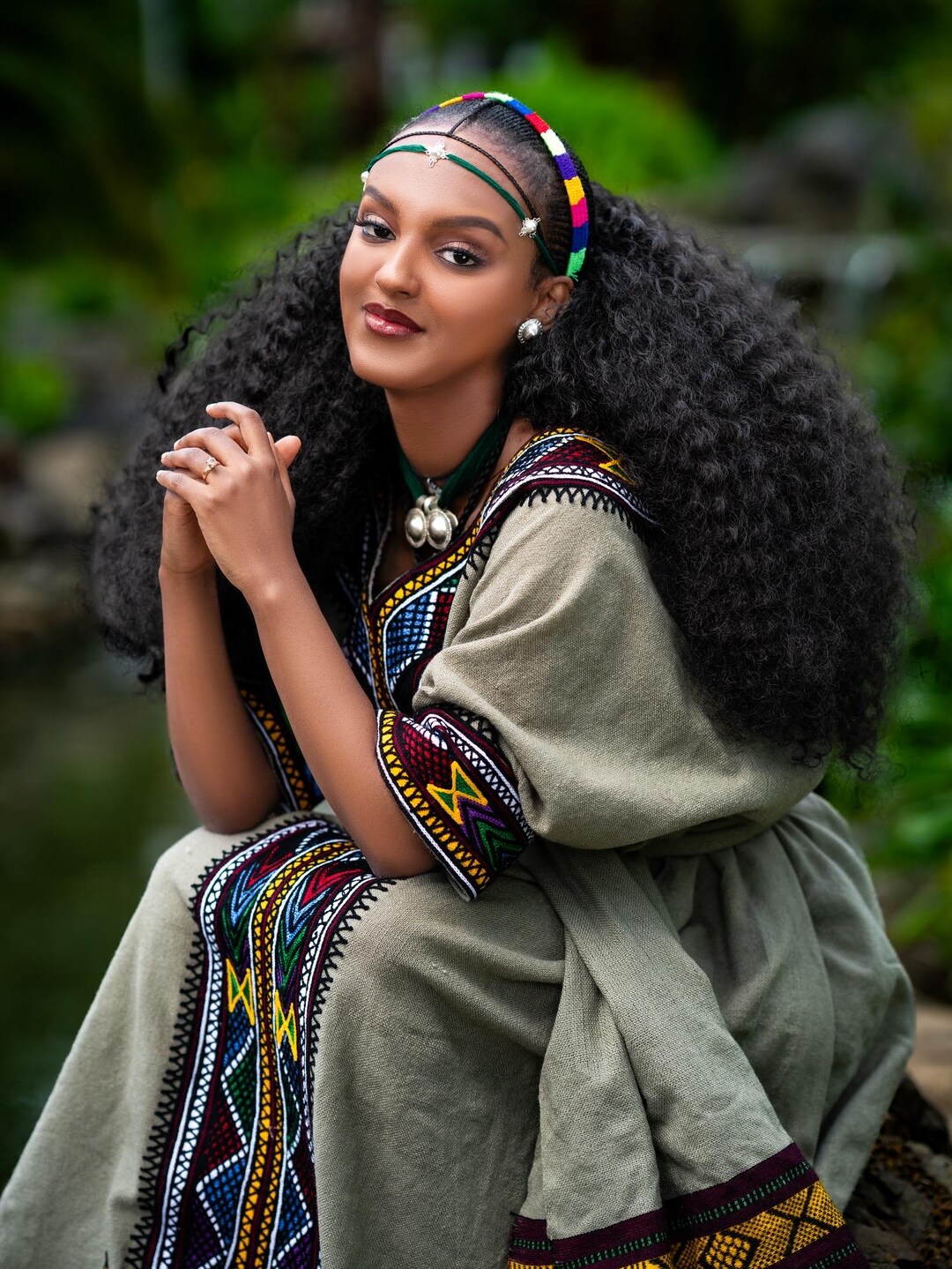 Ethiopian Habesha Kemis: Handwoven Cotton Dress With Tibeb Embroidery ...