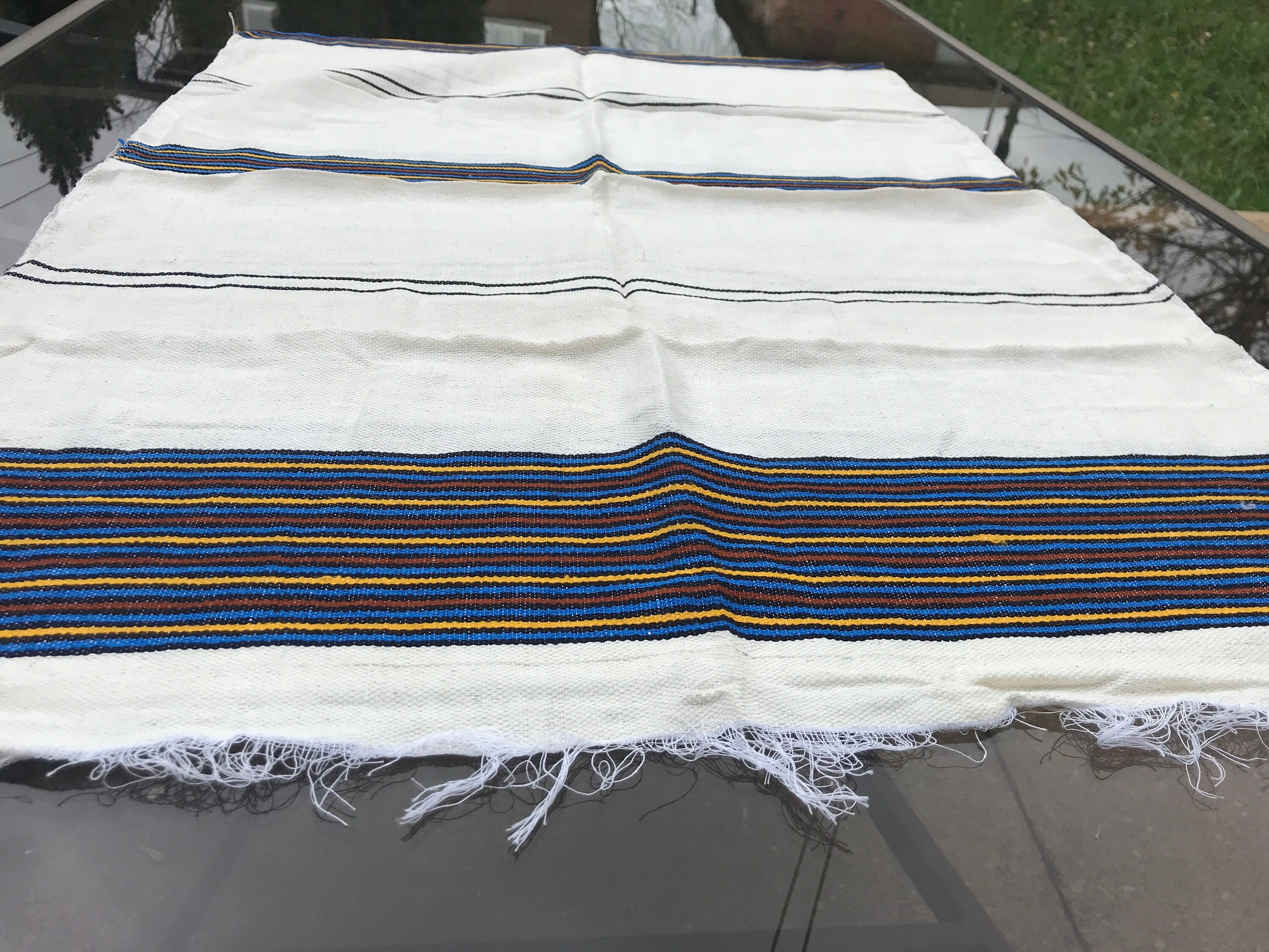 Ethiopian/ Rasta Harmony Colour Stripe Handmade 100% Cotton Scarf - Etsy