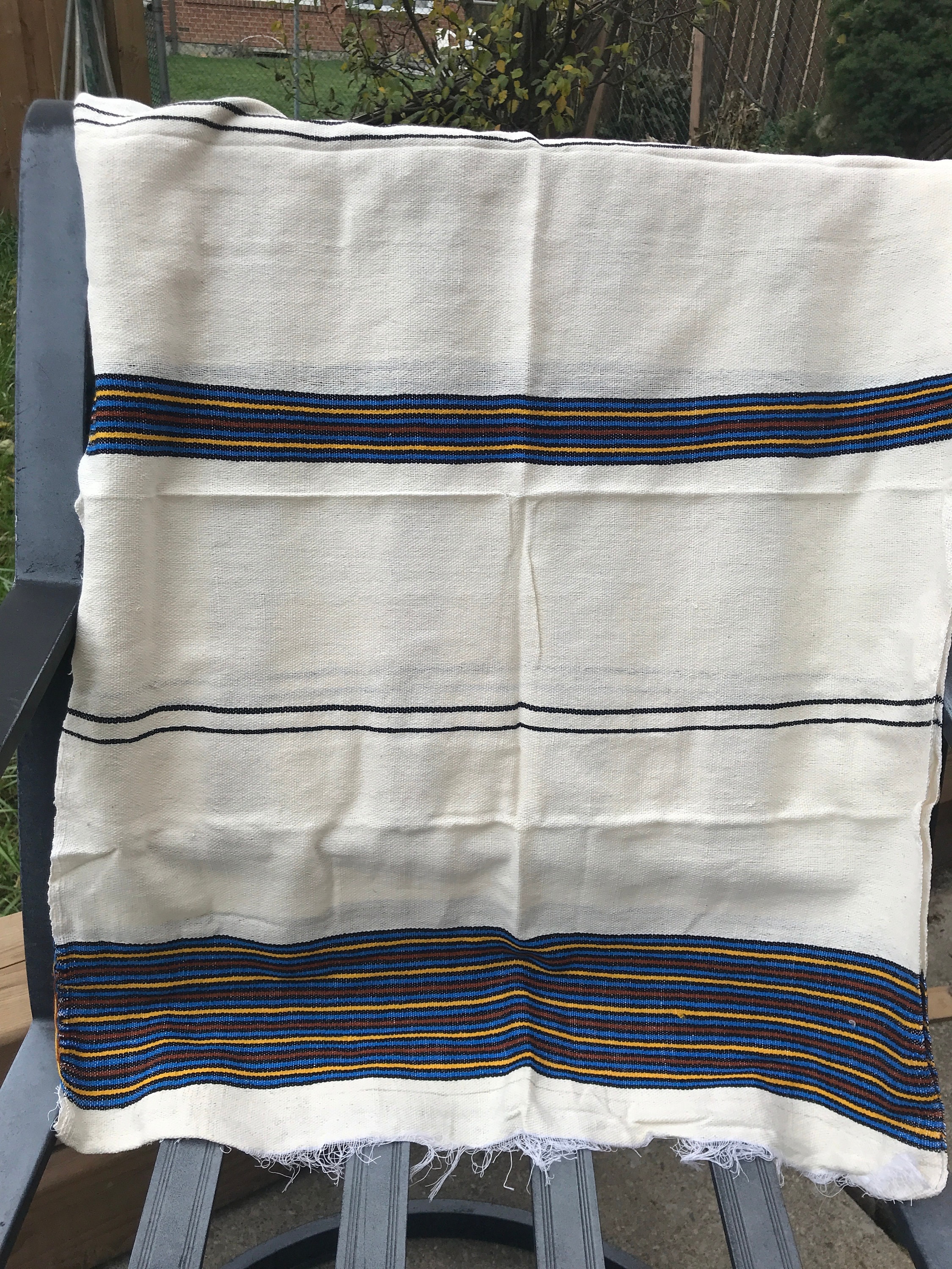 Ethiopian/ Rasta Harmony Colour Stripe Handmade 100% Cotton Scarf - Etsy