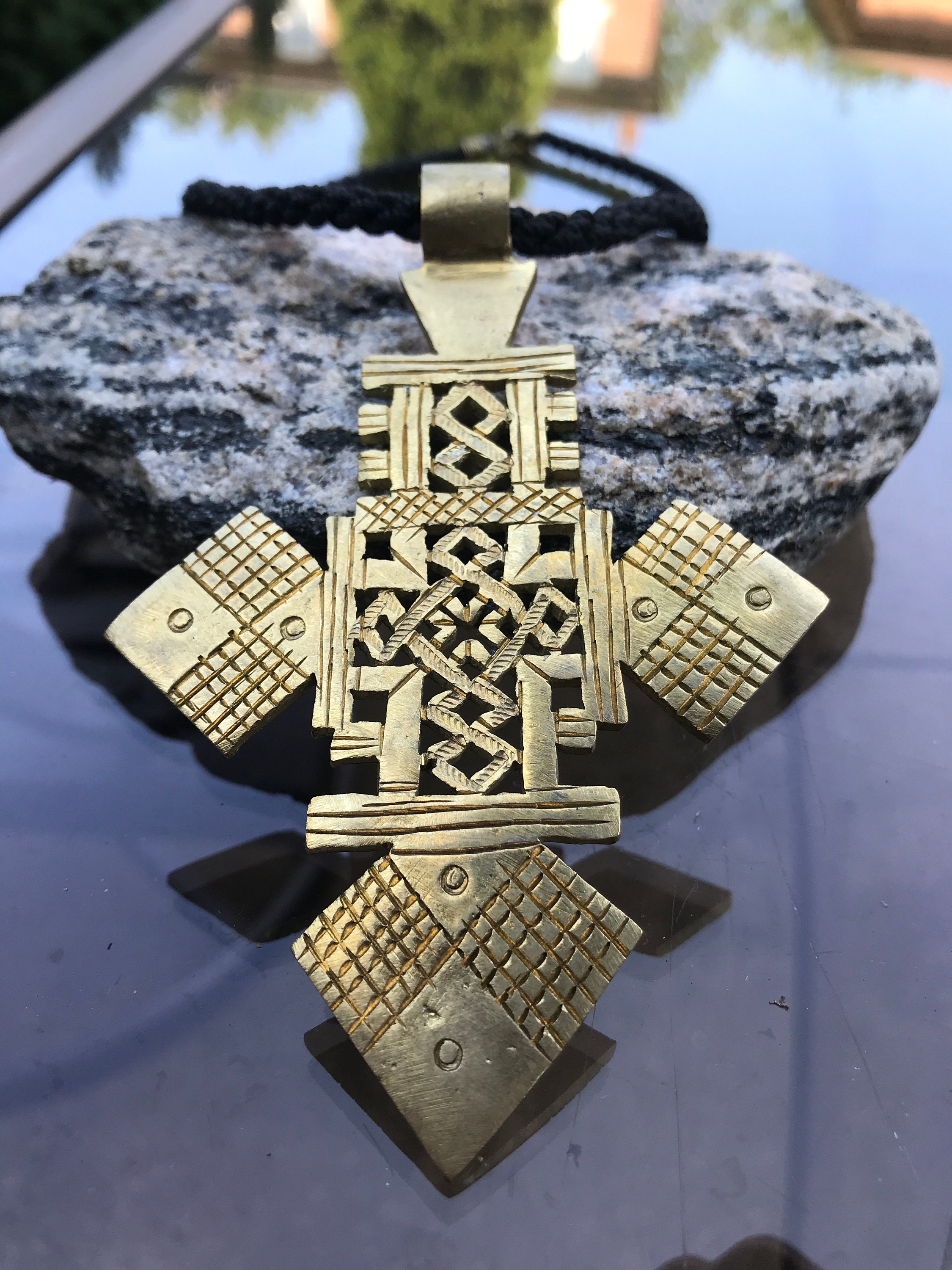 Ethiopian Orthodox Christian Cross Pendant. Handmade Ethnic - Etsy