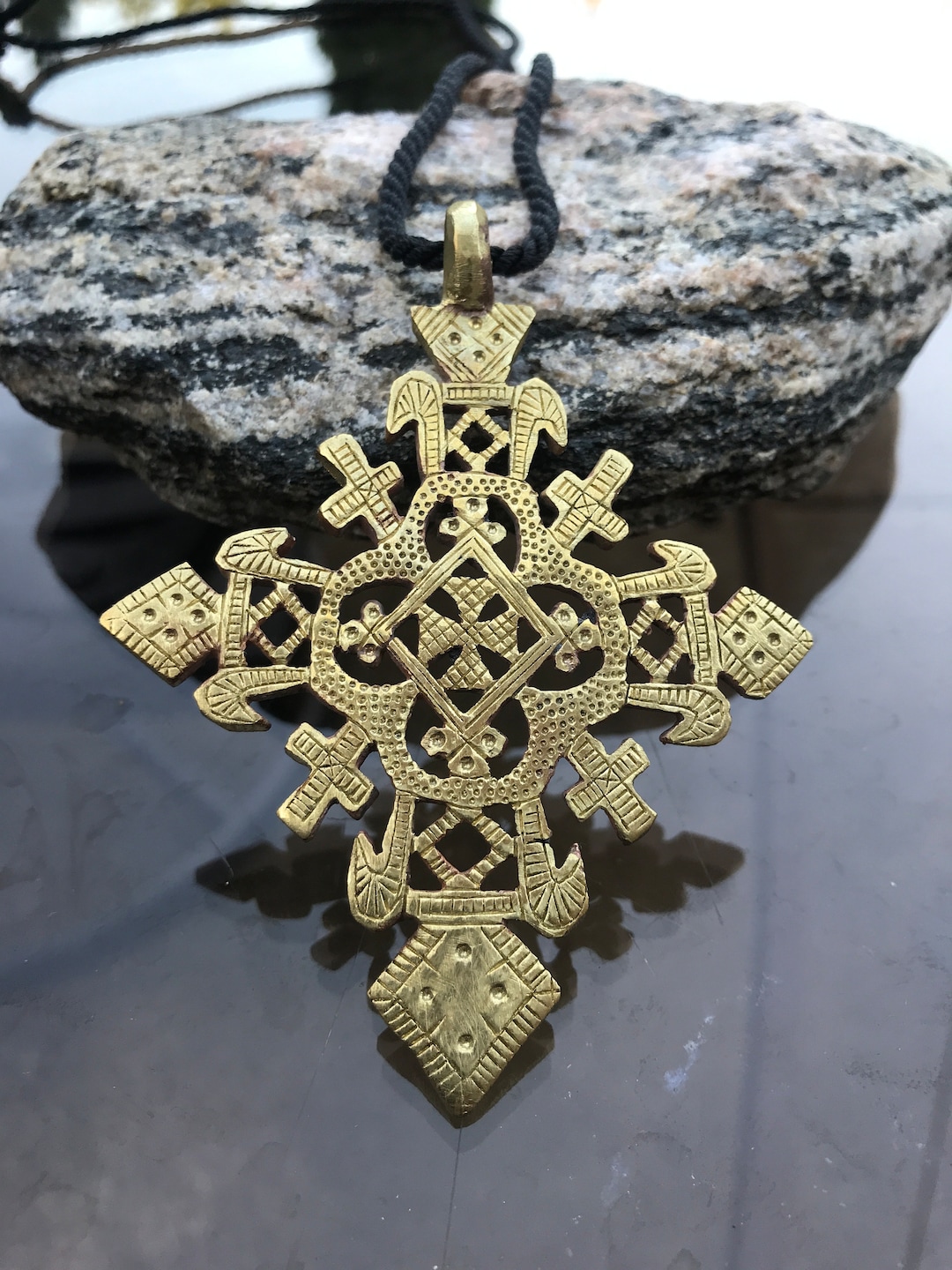 Ethiopian Orthodox Christian Cross Pendant. Handmade Ethnic Jewelry ...