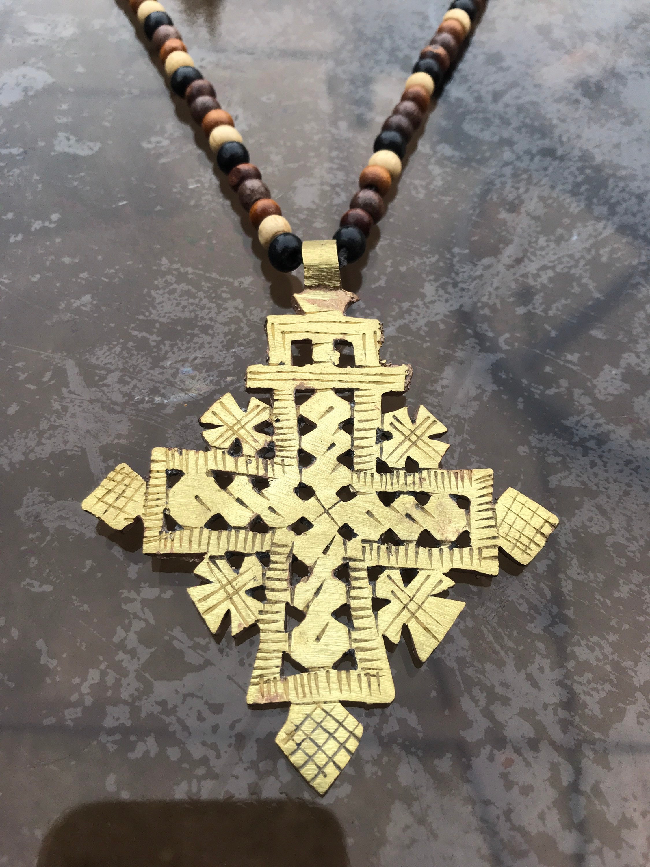 Ethiopian Orthodox Christian Cross Pendant. Handmade Ethnic Jewelry ...