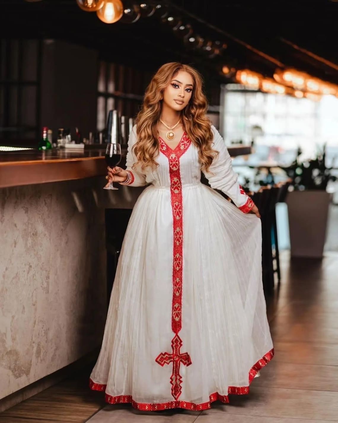Handwoven Habesha Kemis: Ethiopian Cotton Dress With Tibeb Embroidery ...