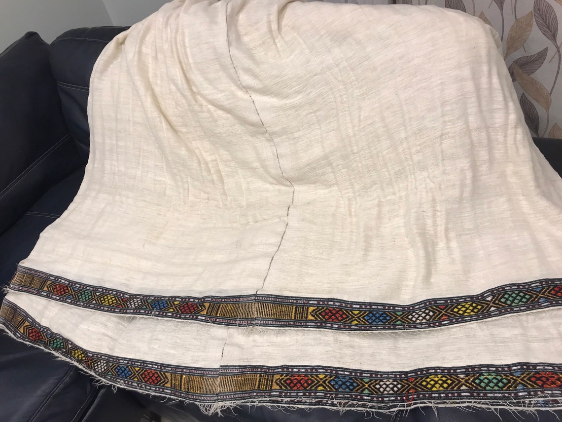 Ethiopian Gabi cotton Throw - Etsy