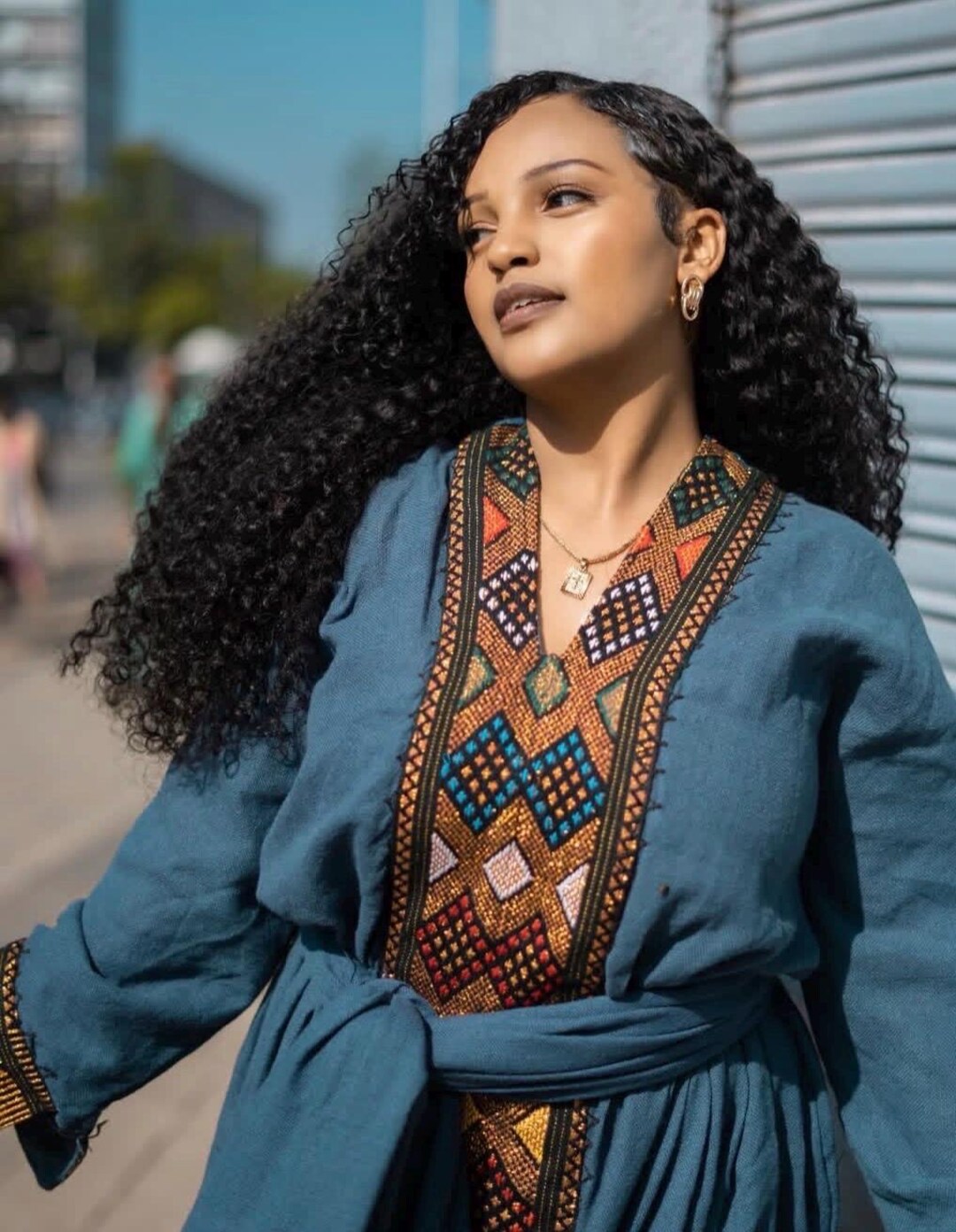 Ethiopian Habesha Kemis: Handwoven Cotton Dress With Tibeb Embroidery ...