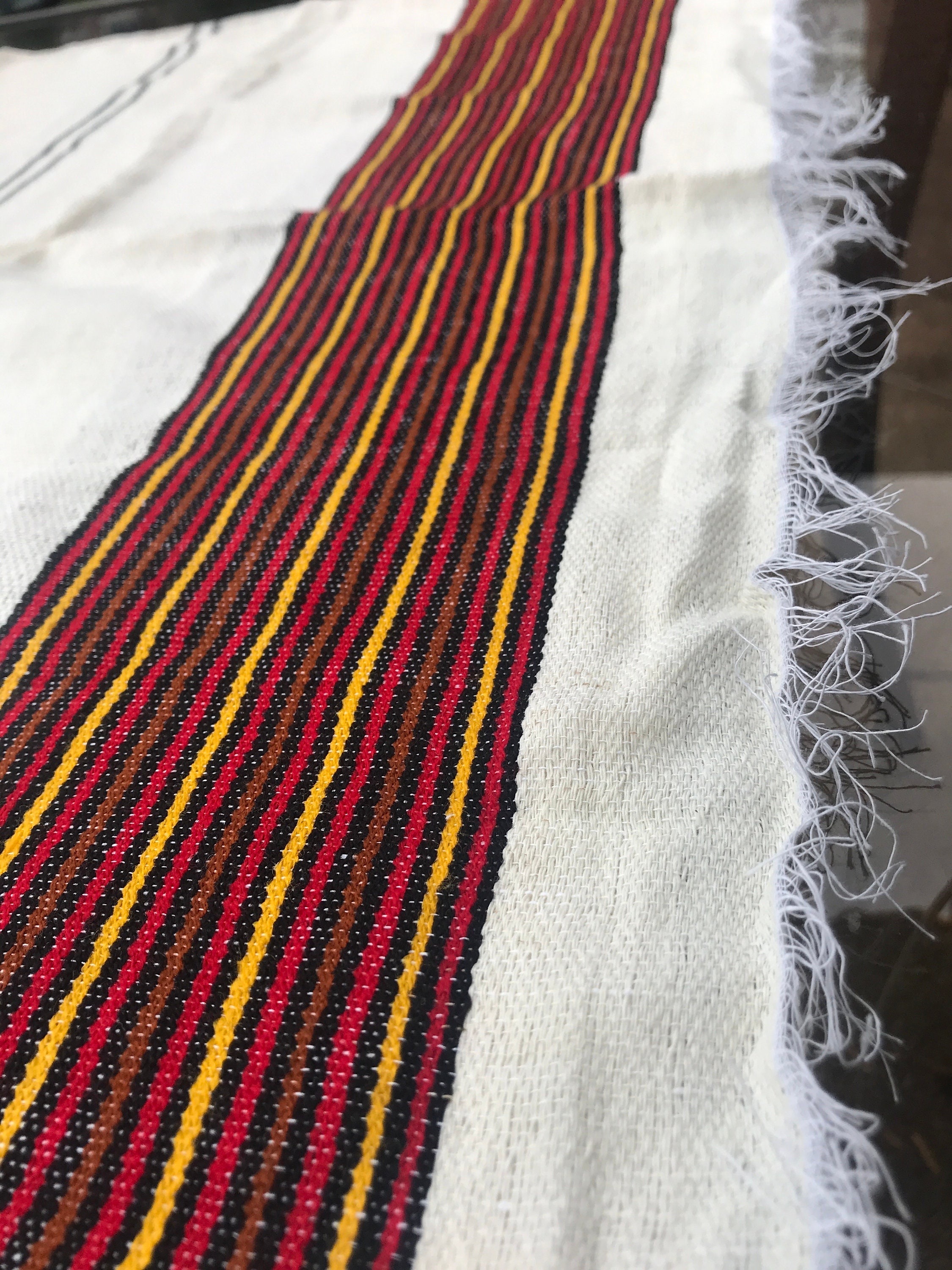 Ethiopian/ Rasta Harmony Colour Stripe Handmade 100% Cotton Scarf - Etsy