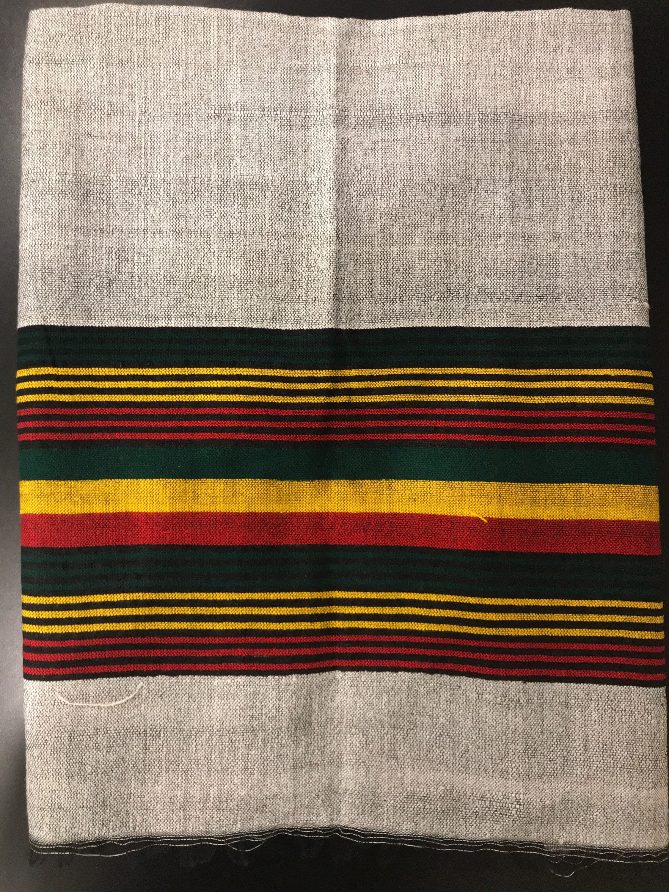 Ethiopian/ Rasta Green Yellow Red Stripe Handmade Cotton Scarf - Etsy
