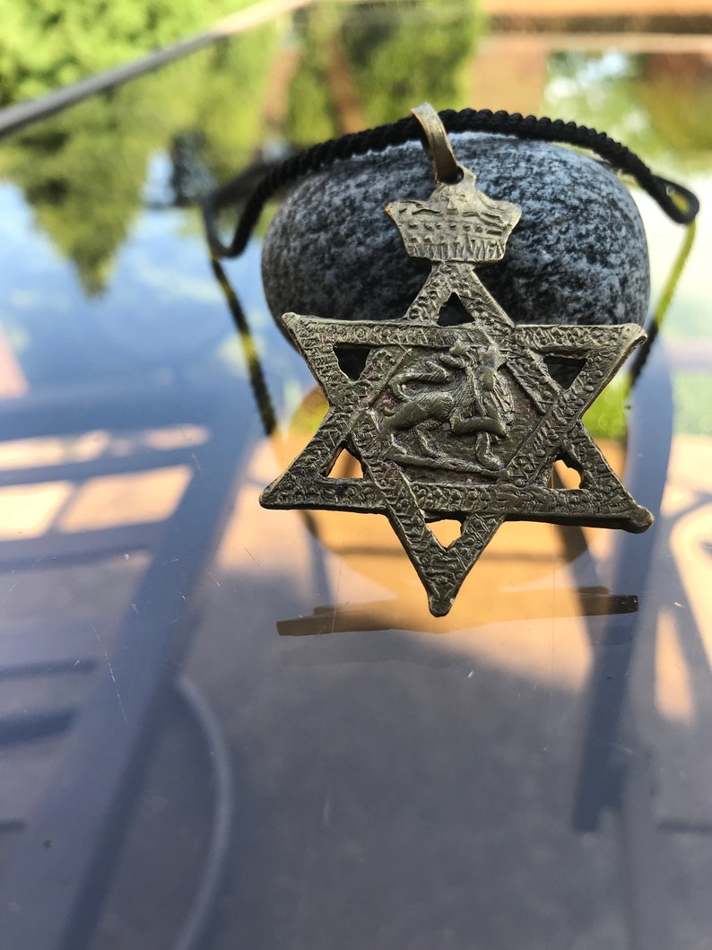Ethiopian Orthodox Cross Necklace star of David Rasta Pendant Jamaica ...
