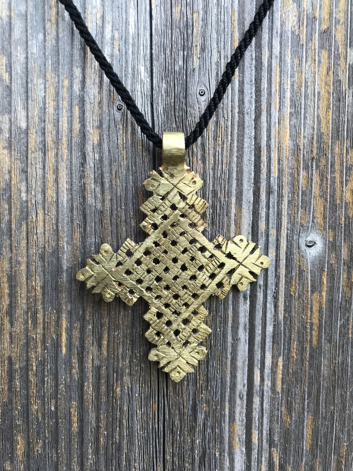 Ethiopian Orthodox Christian Cross Pendant. Handmade Ethnic Jewelry ...