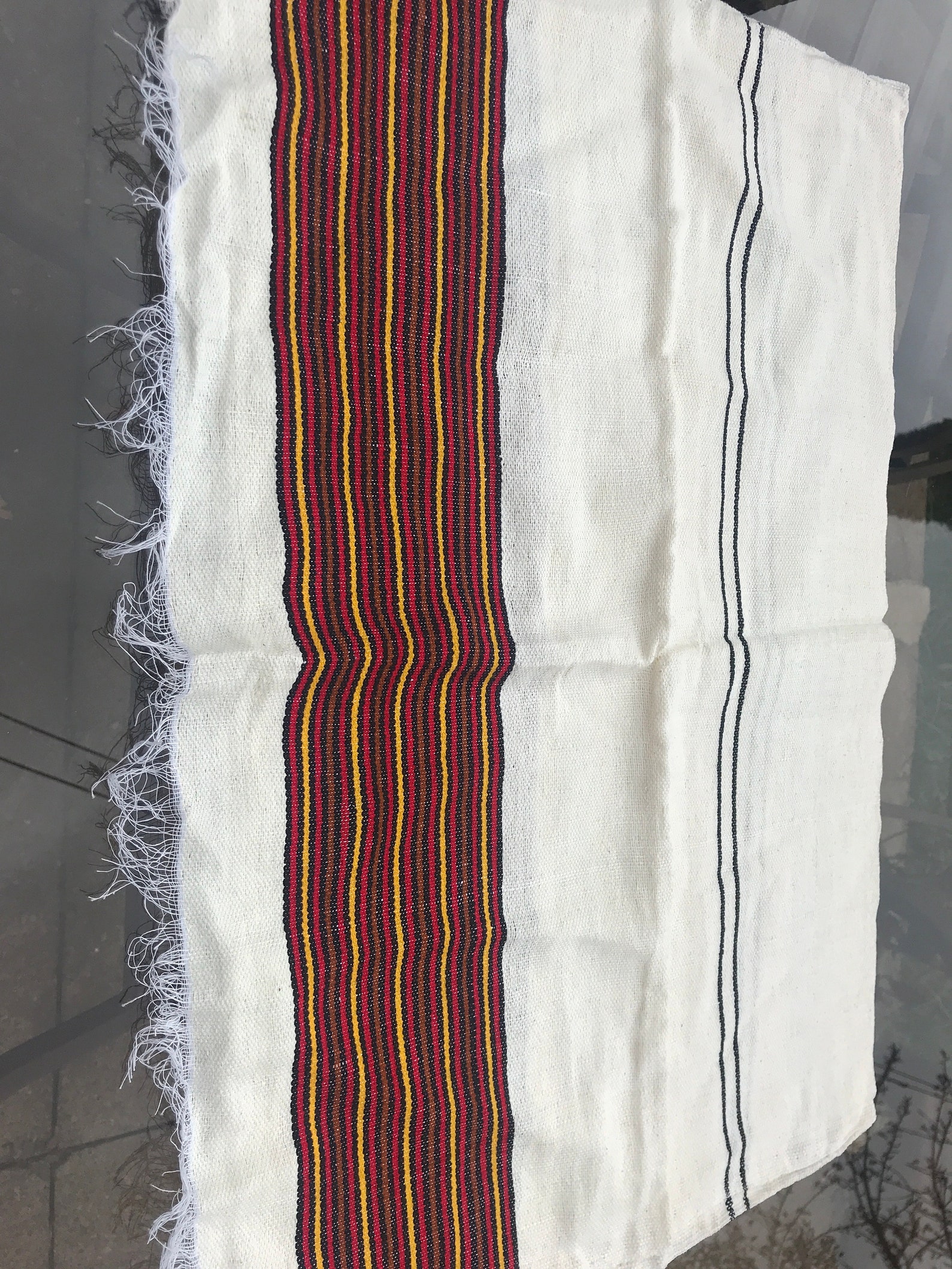 Ethiopian/ Rasta Harmony Colour Stripe Handmade 100% Cotton Scarf - Etsy