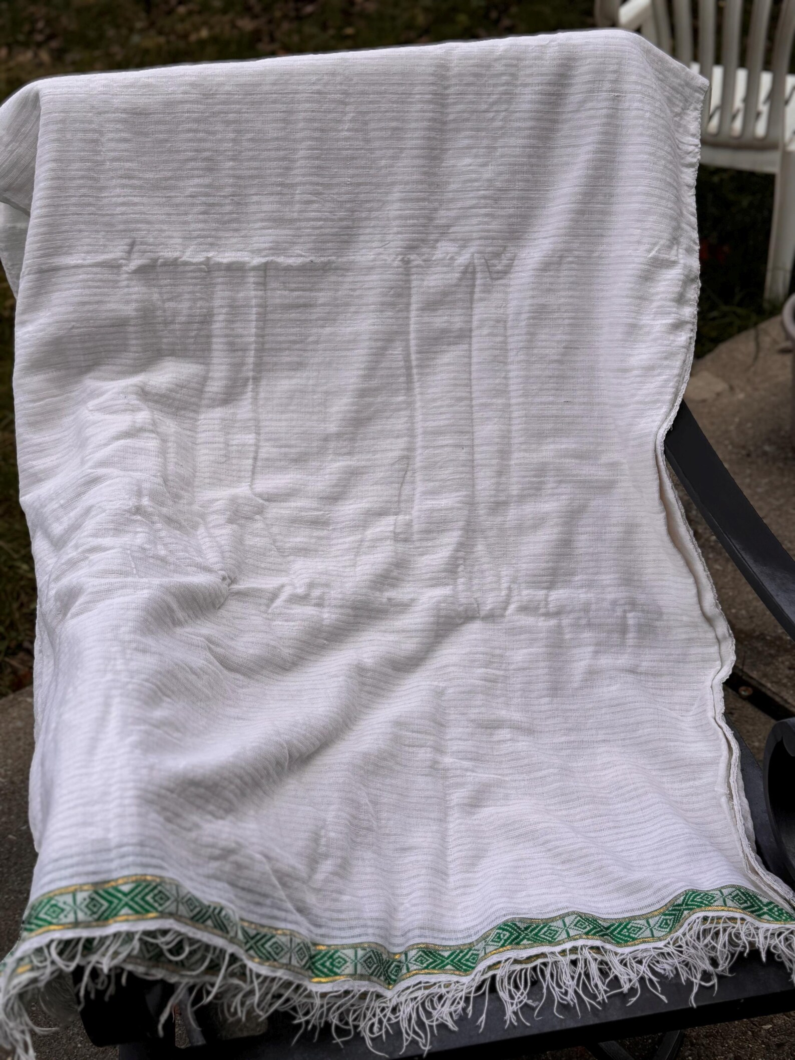 Handwoven Ethiopian Cotton and Silk Gabi – Traditional Shawl ...