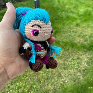 Arcane Jinx Plushie, League of Legends Jinx Doll, Jinx Plush, Amigurumi ...
