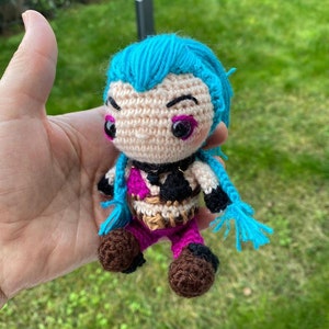 Arcane Jinx Plushie, League of Legends Jinx Doll, Jinx Plush, Amigurumi ...