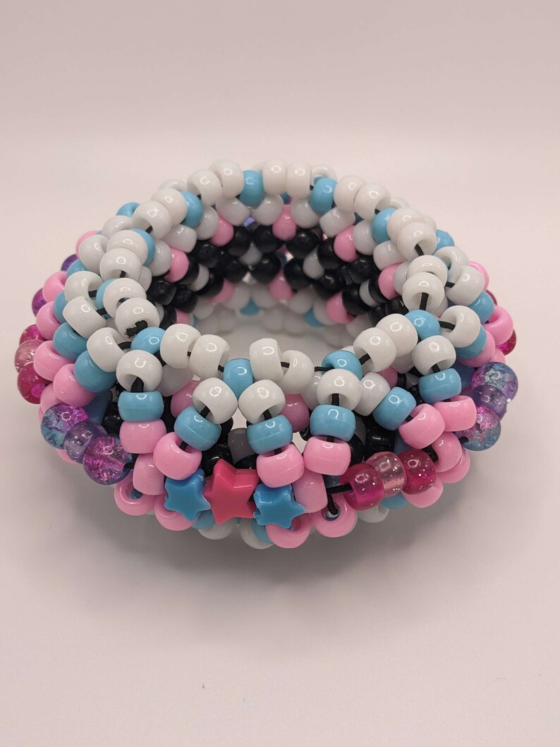 Cotton Candy Stars UFO Style 3D Kandi Cuff - Etsy