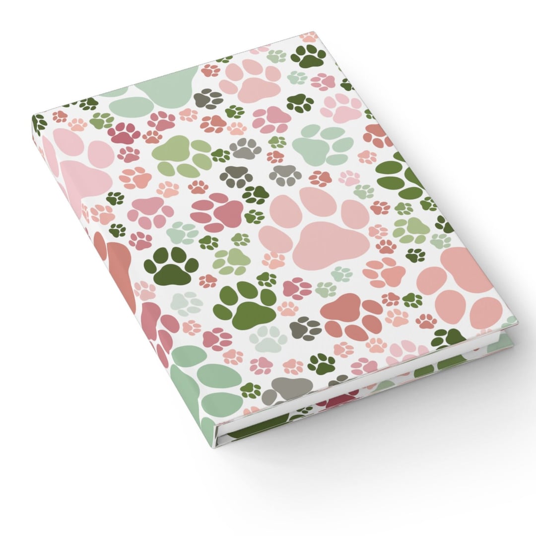 Blank Journal Paw Print Scatter English Garden Palette Art Journal ...