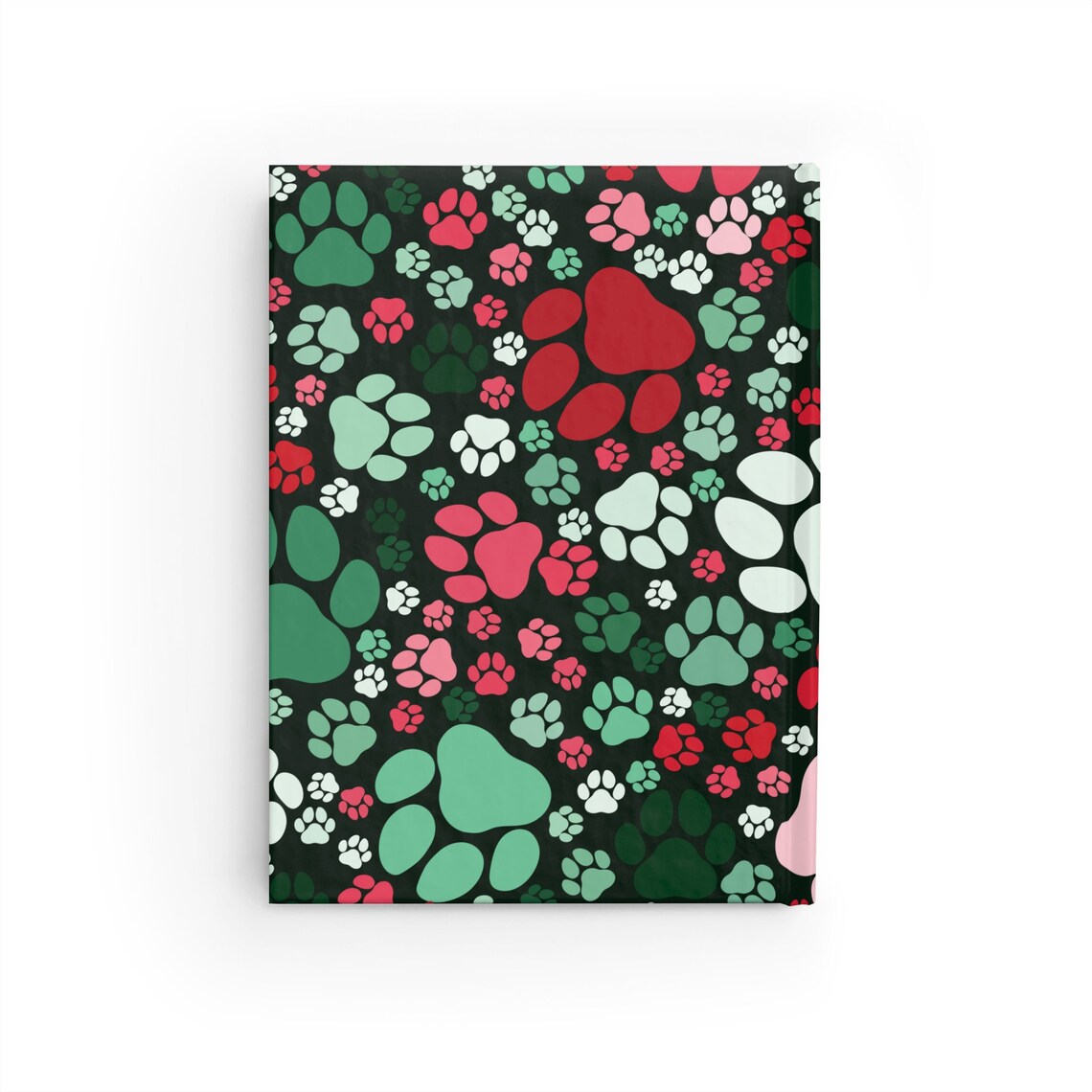 Blank Journal Paw Print Scatter Starlight Mint Palette in Green Pink ...
