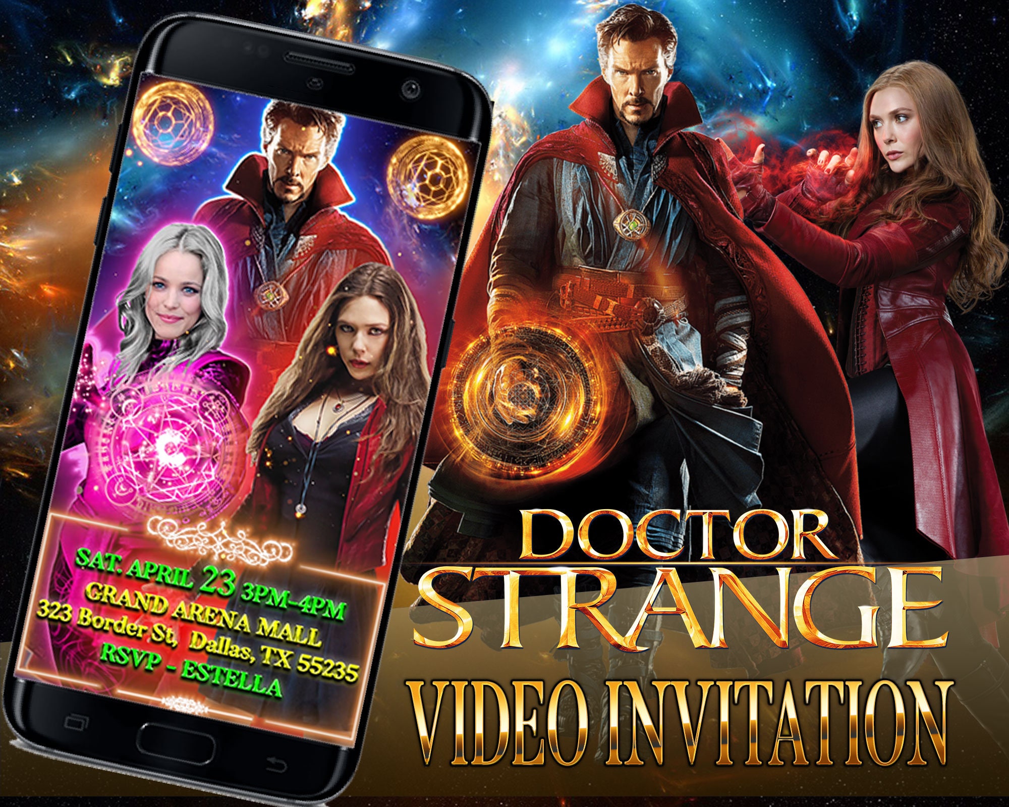 Doctor Strange Birthday Video Invitation, Doctor Strange Birthday ...