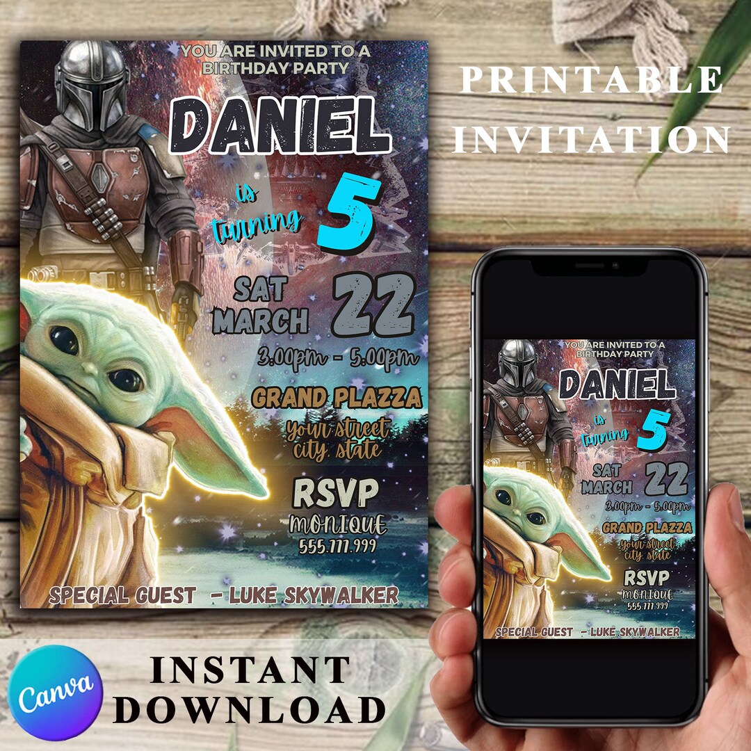 Baby Alien Baby Shower Invitation, Force is Strong Space Alien Baby ...