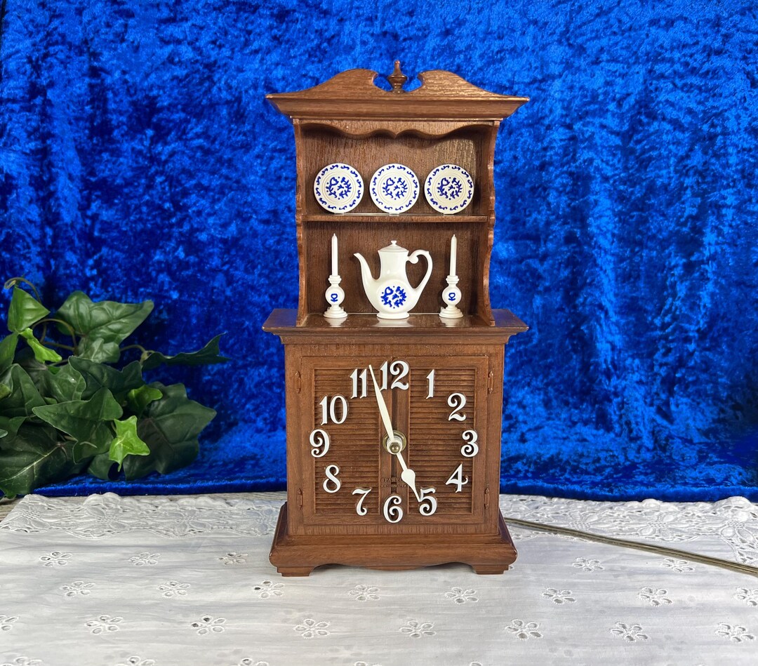 Vintage 1960s Kitchen Clock, Working, Spartus Made in USA, Country ...