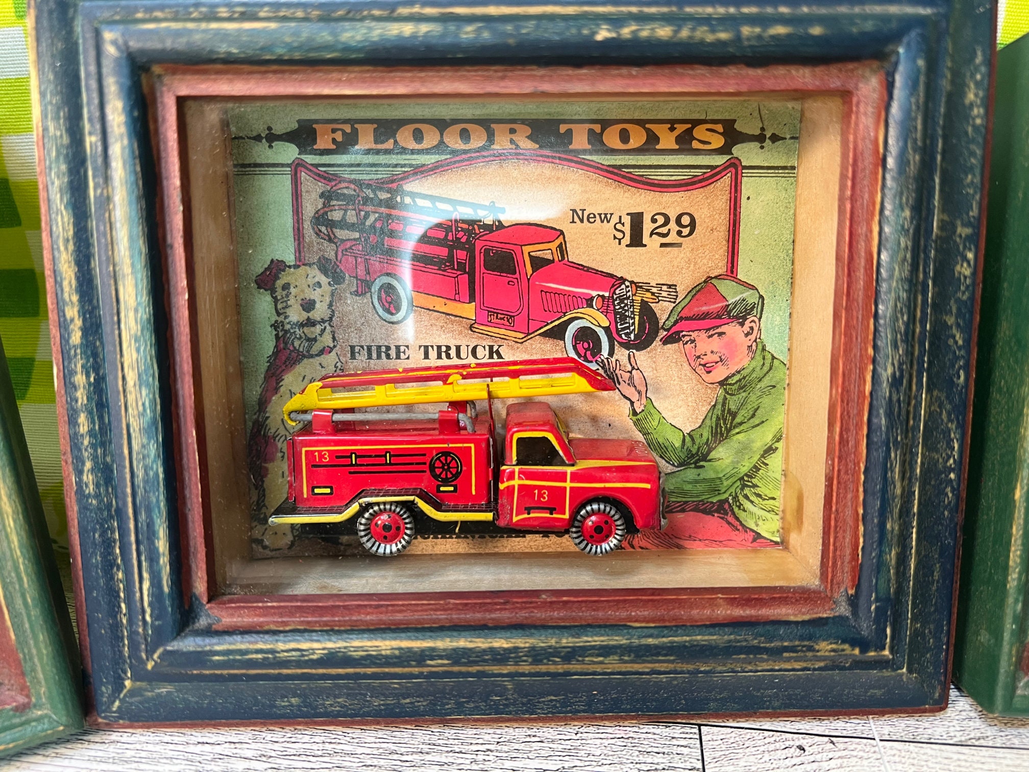 Vintage Delightful Shadowbox Toys in the Cupboard Shadows of - Etsy