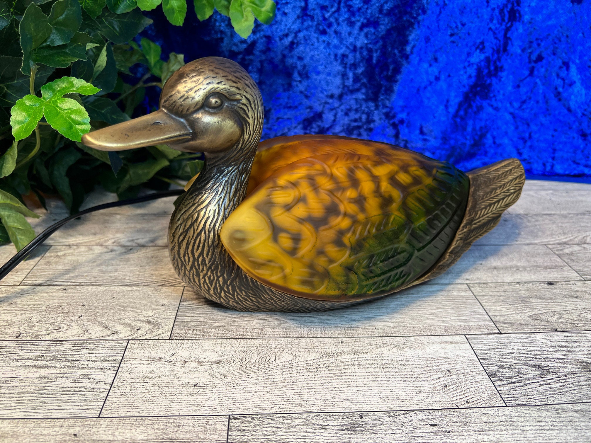 Vintage Duck Accent Lamp Night Light Andrea by Sadek Tin Chi - Etsy
