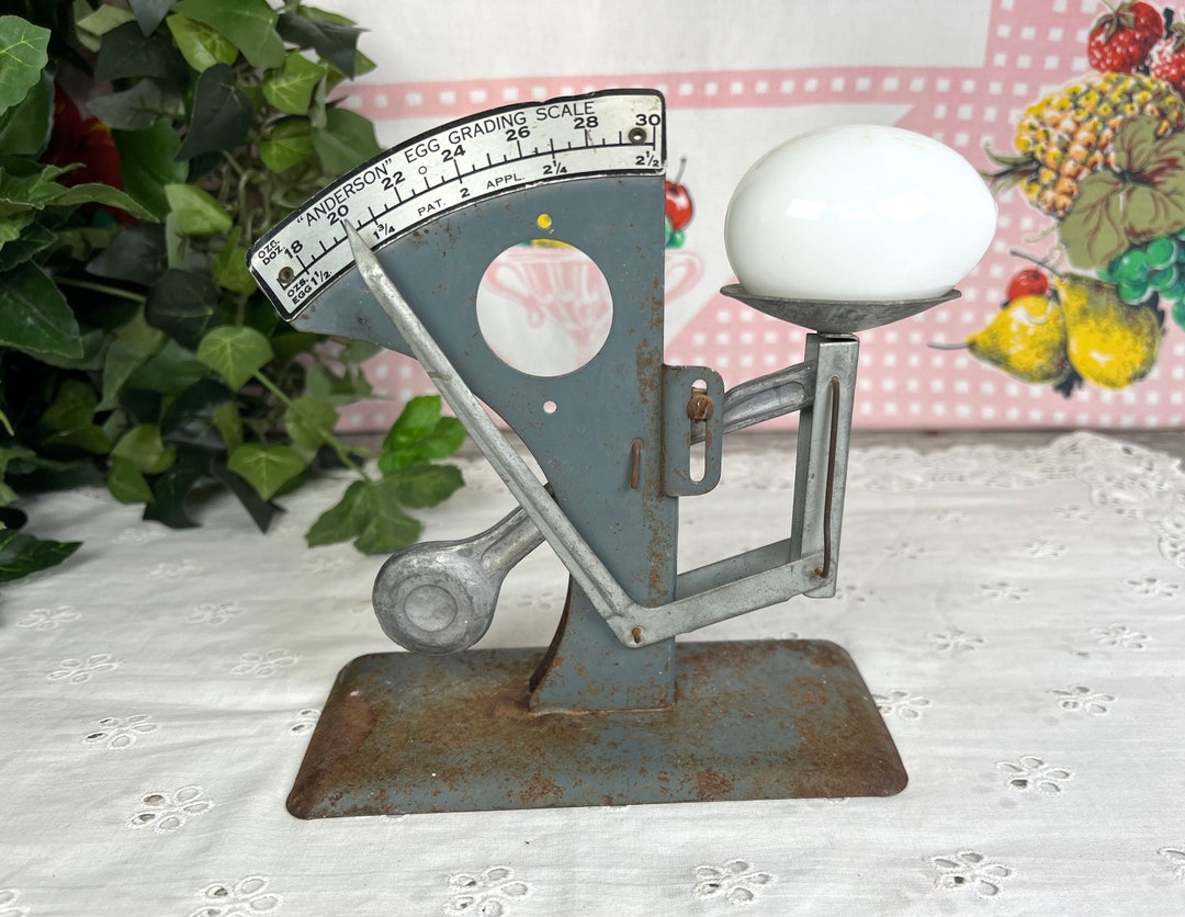Vintage Egg Grading Scale, Anderson Box Company, Rustic Country ...