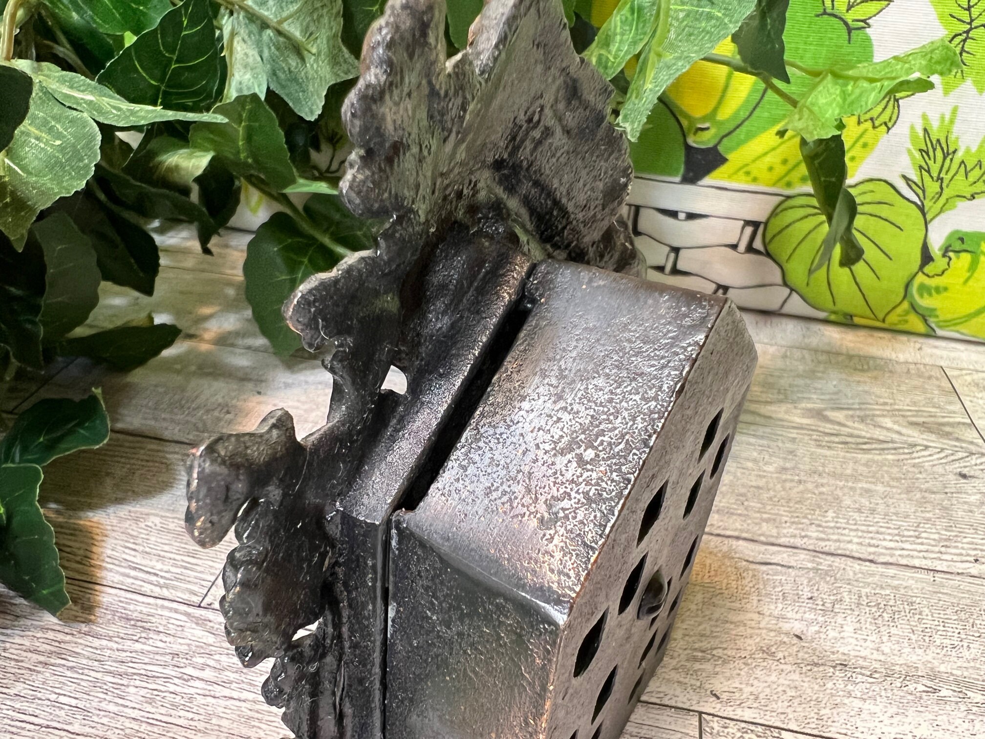 Antique 1880s Cast Iron Coin Bank Honey Beehive, Mother and Baby Bear ...