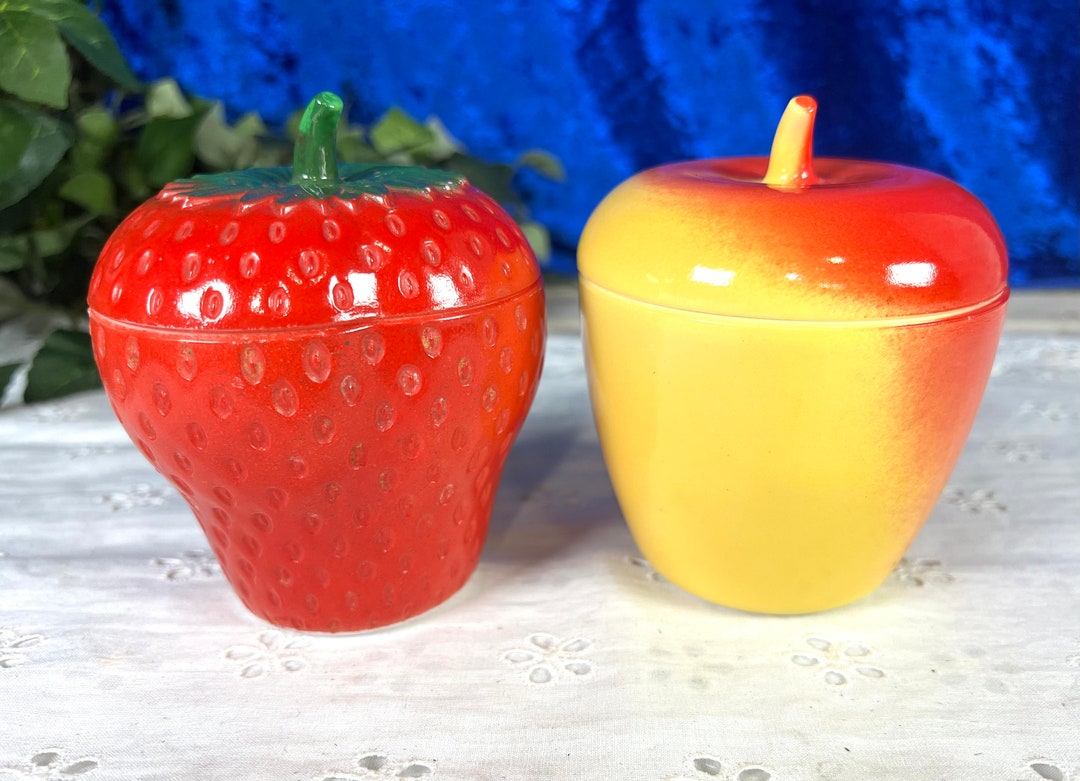 Vintage 1940s Jam Jelly Jars, Hazel Atlas Milk Glass Kix Cereal ...
