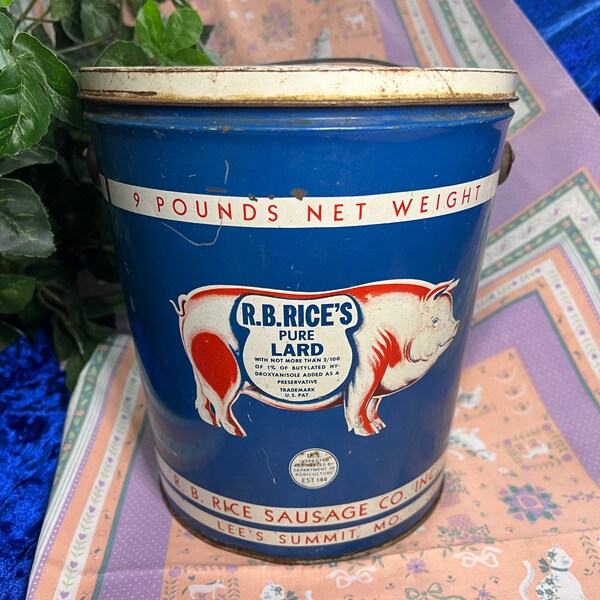 Lard Tin - Etsy
