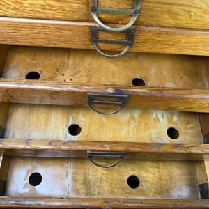 Vintage Wood Watchmaker Cabinet, Tool Chest, Machinist, Flat File, 6 ...