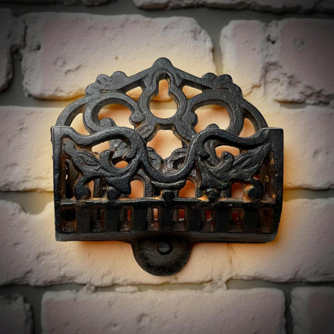 1940s Wilton Cast Iron Match Safe Holder, Matchsticks, Air Plant Holder ...