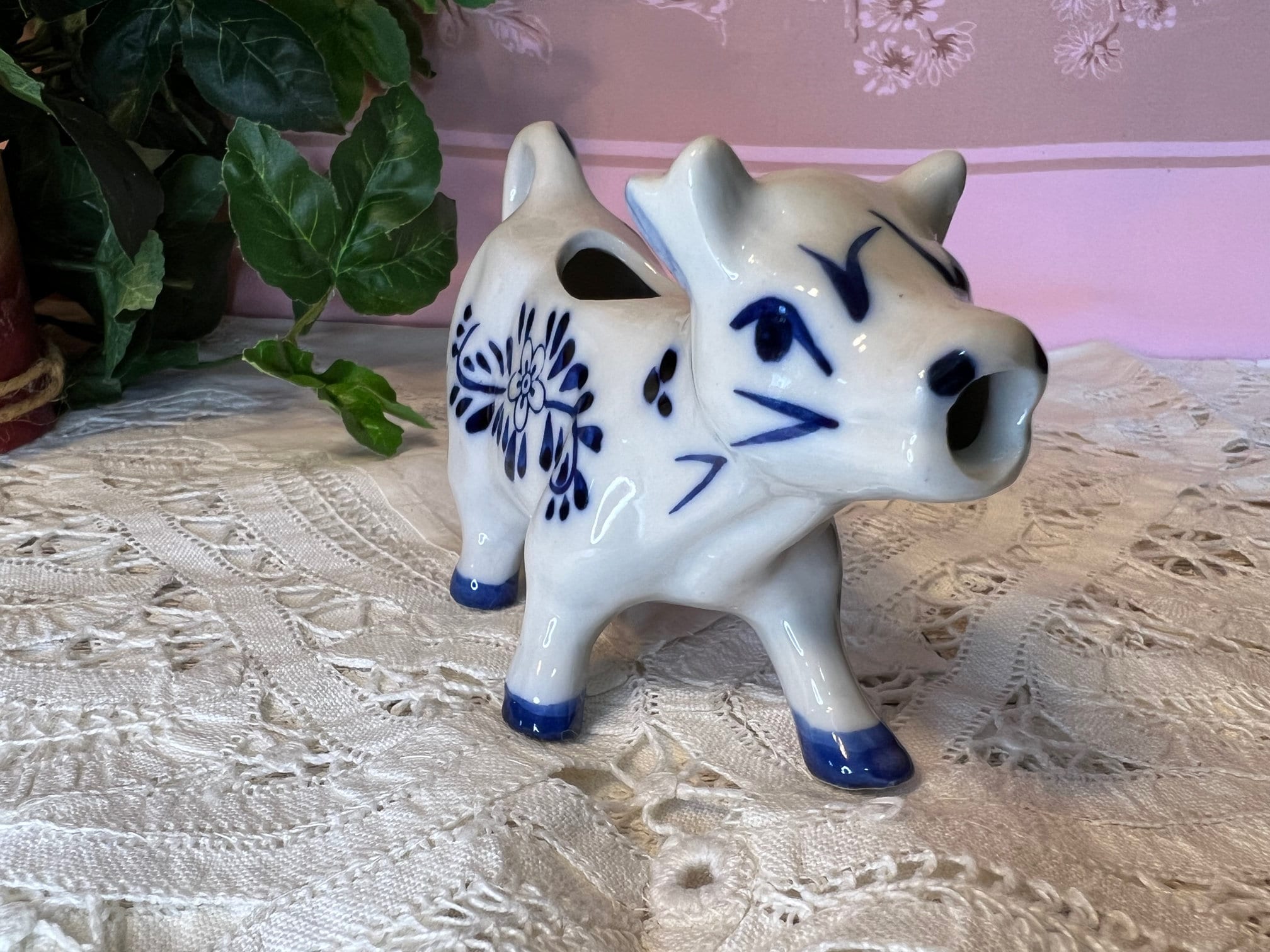 Vintage Blue Delft Cow Creamer Small Hand Painted Dutch - Etsy