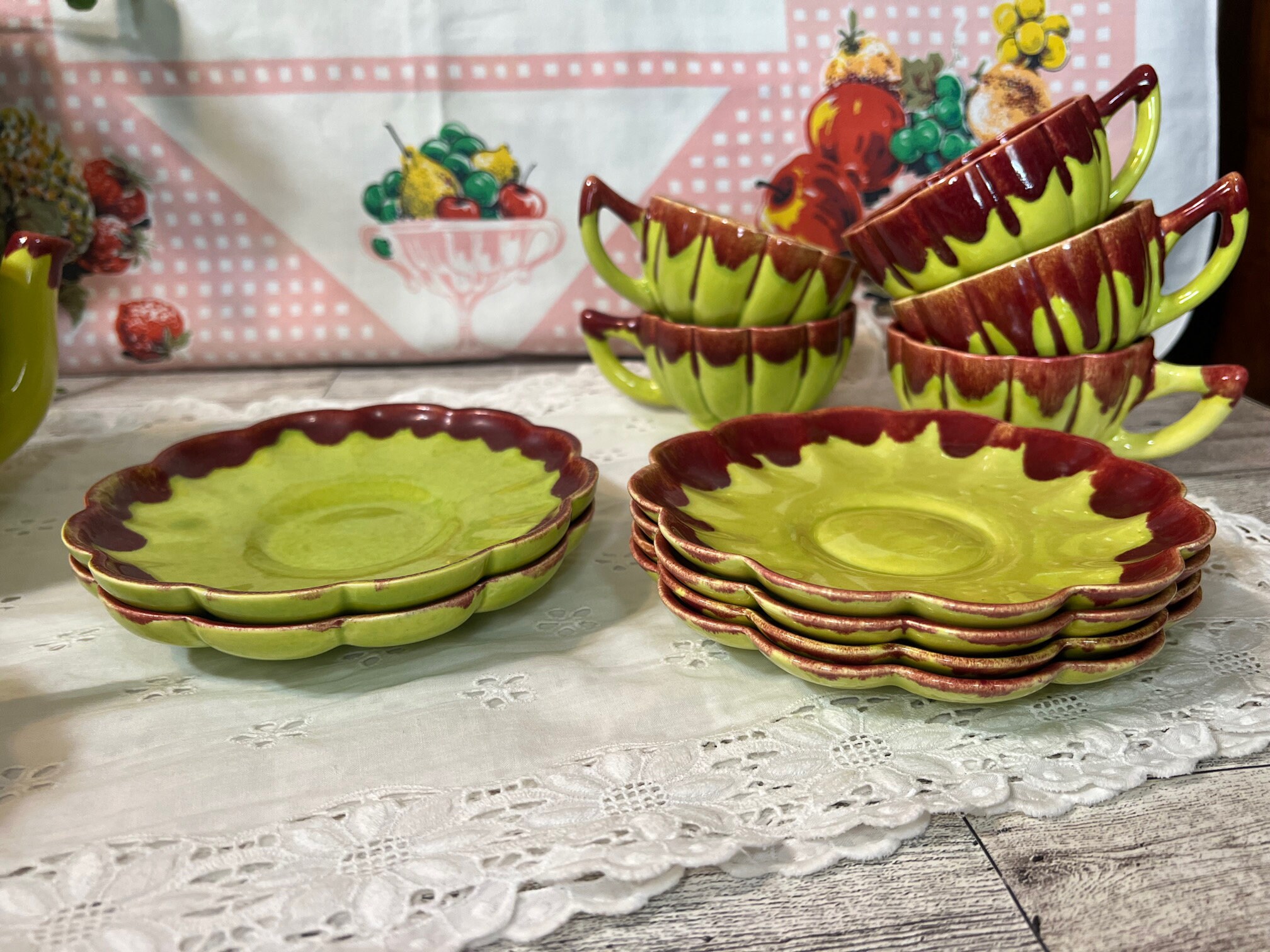 Unique Retro Vintage 1950s Tea Set Allens of California MCM - Etsy