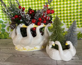 Christmas Geese Bowl - Etsy