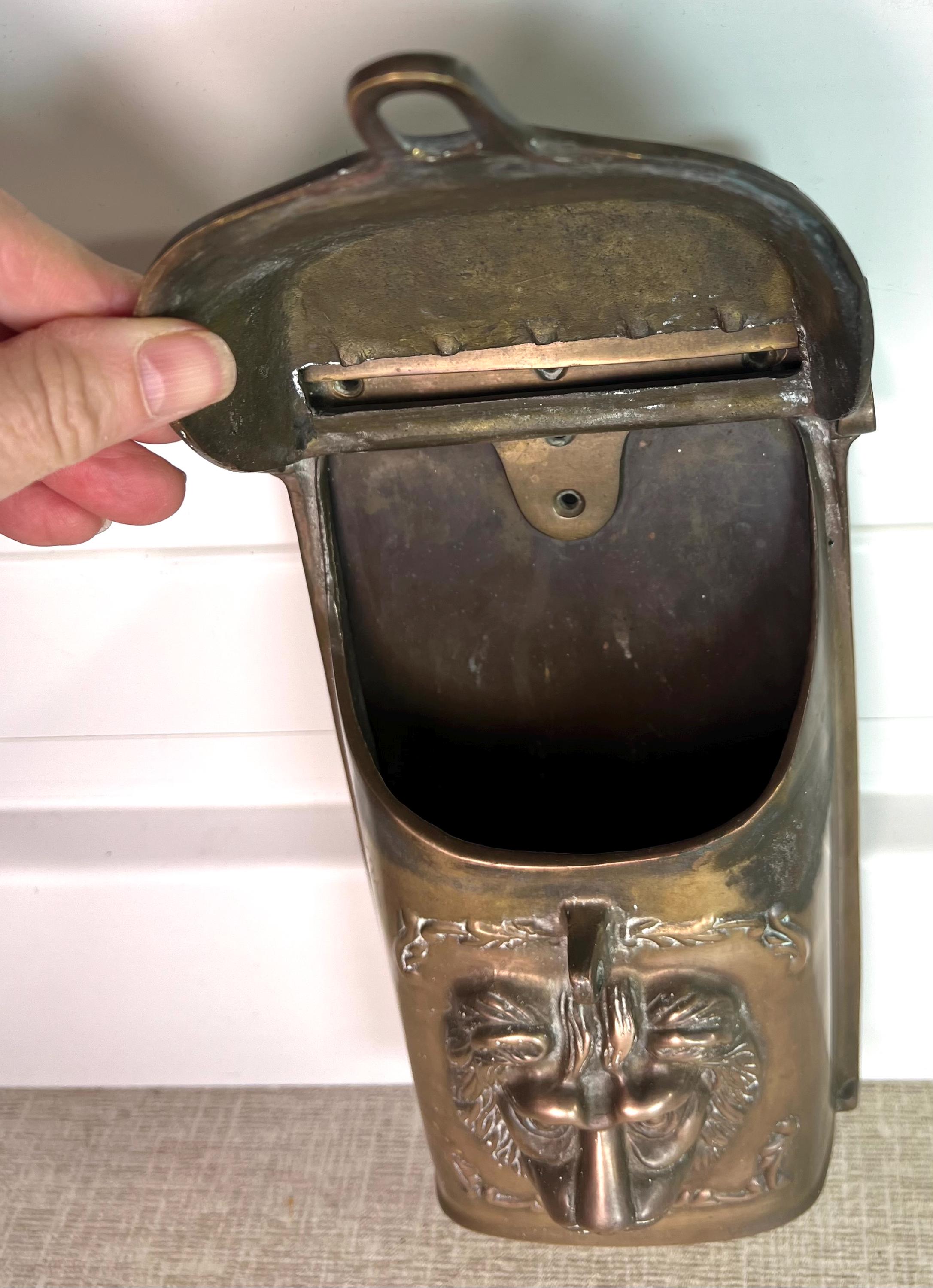 Antique Heavy Brass Mailbox, Early 1900s Wall Mount, Lion Head - Etsy