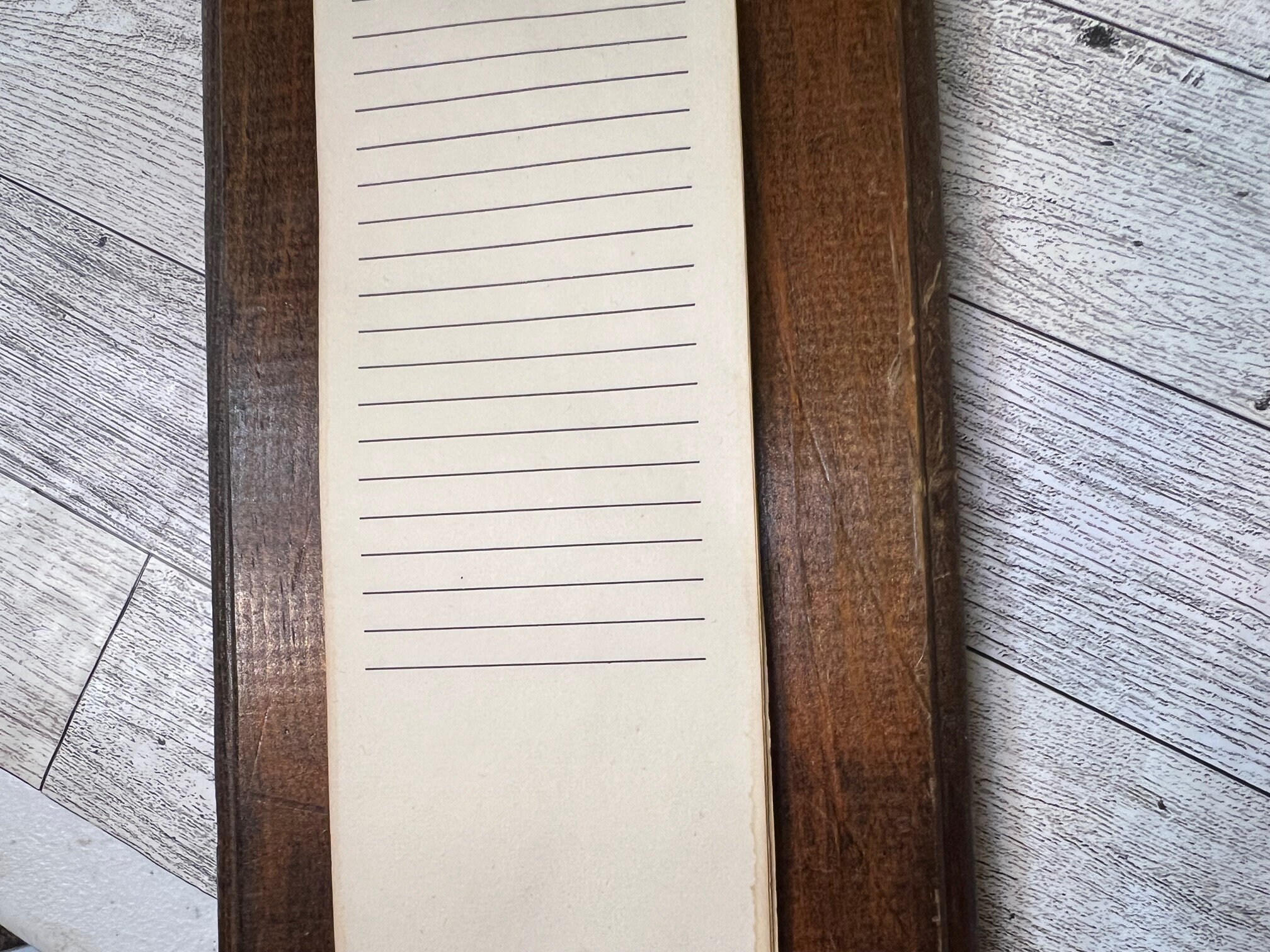 Vintage Kitchen Grocery List, Wood Wall Hanging Notepad, Distressed ...