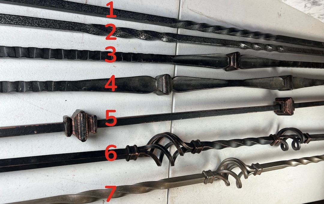 Vintage Wrought Iron Baluster Spindle: Architectural Salvage Fence Post ...