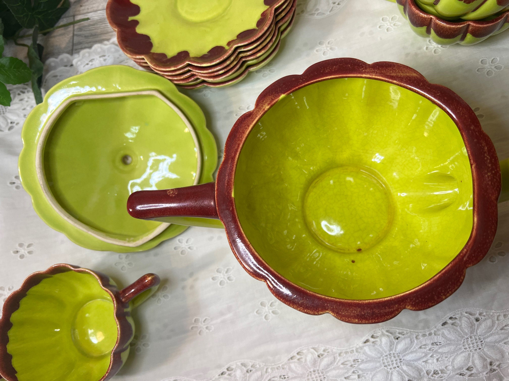 Unique Retro Vintage 1950s Tea Set Allens of California MCM - Etsy
