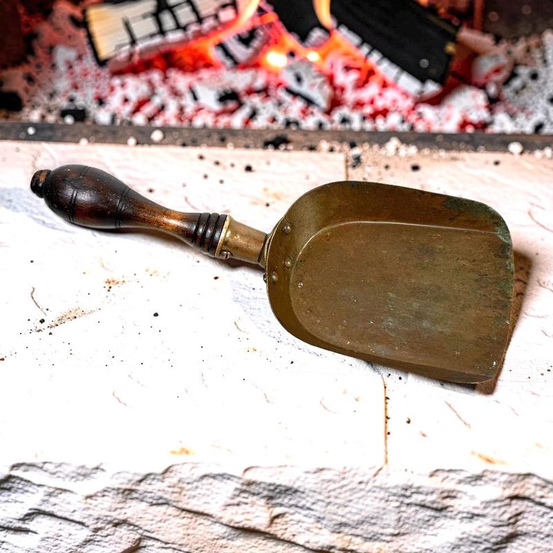 Antique Brass Coal Scoops - Etsy