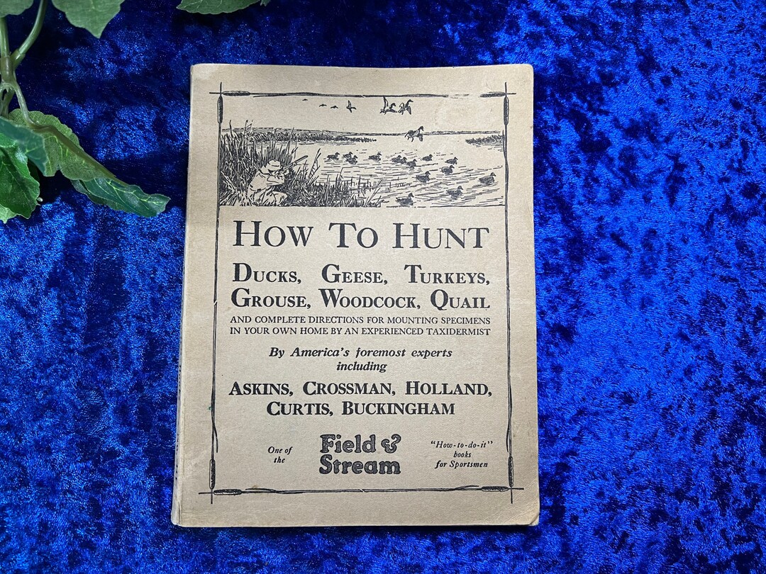 Rare 1920s How to Hunt Handbook, Field & Stream Magazine, Ducks, Geese ...
