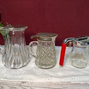 Vintage Syrup Dispenser Pitcher Collection, syrup Through the Century ...