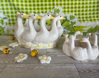 Ceramic Geese Bowl - Etsy