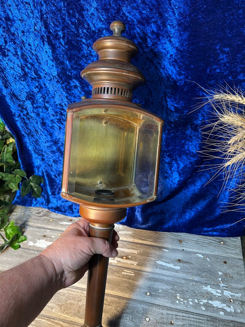 Vintage 1940s Carriage Style Lamp Electric Wall Sconce - Etsy