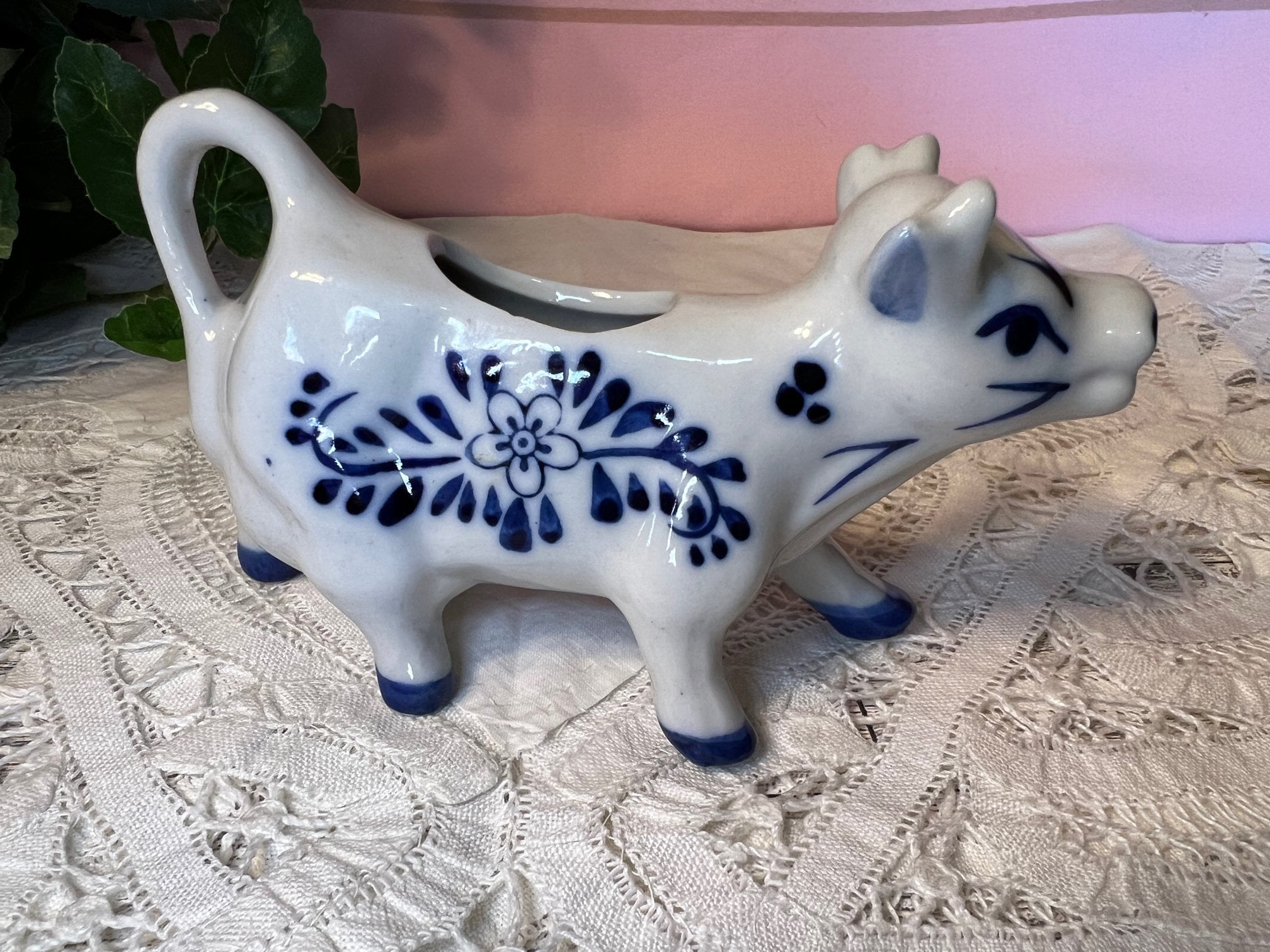 Vintage Blue Delft Cow Creamer Small Hand Painted Dutch - Etsy