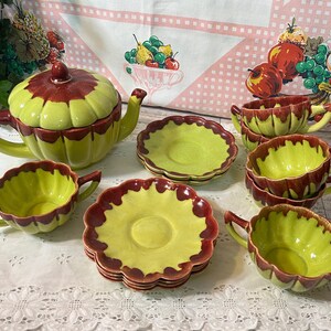 Unique Retro Vintage 1950s Tea Set, Allen’s of California, MCM Pottery ...