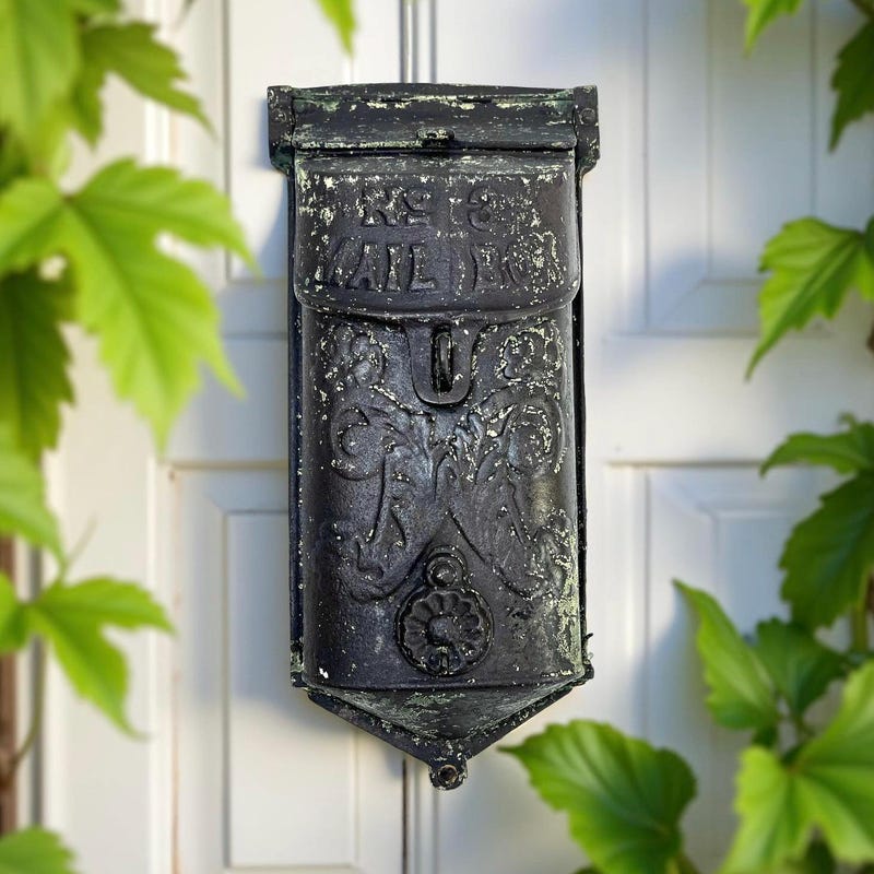 Iron Mailbox - Etsy