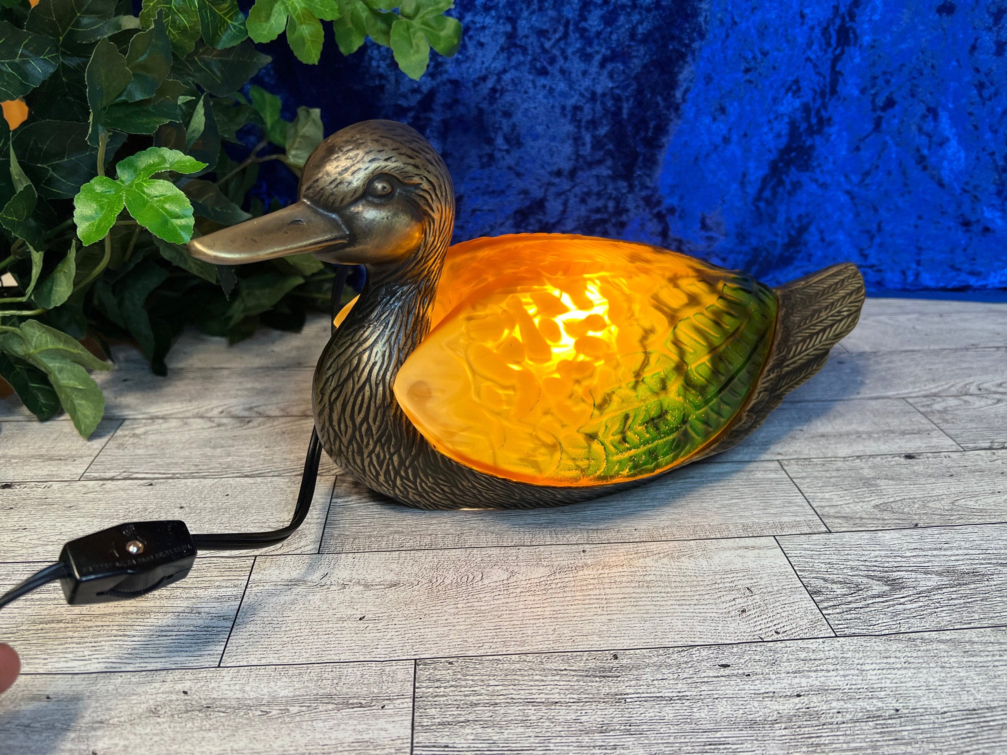 Vintage Duck Accent Lamp Night Light Andrea by Sadek Tin Chi - Etsy