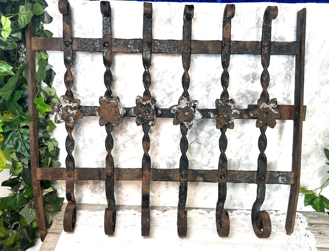 Antique Victorian Garden Gate Fence, 2 Available, 1800s Wrought Iron ...